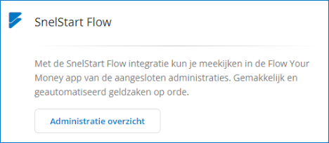 Wat is Flow en hoe gebruik ik dit vanuit SnelStart?